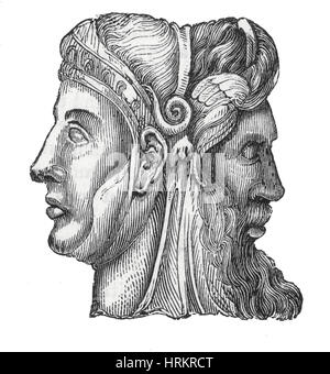 Janus, Roman god Stock Photo - Alamy