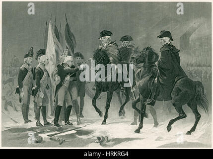 Surrender of Colonel Johann Gottlieb Rall at Trenton, NJ December Stock ...