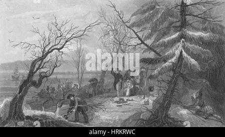 Landing of the Pilgrims at Plymouth, December 21, 1620. Plymouth Rock ...