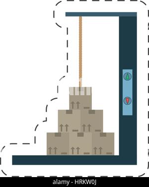 elevator cardboard boxes design Stock Vector Image & Art - Alamy