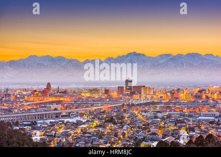 Toyama City, Japan downtown skyline Stock Photo - Alamy