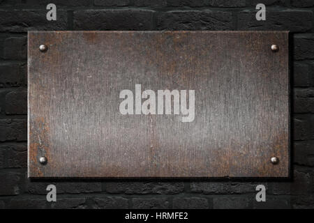 rusty industry metal brick wall Stock Photo - Alamy