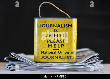 Death of journalism concept - Photoshopped Stock Photo - Alamy