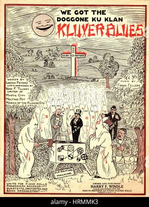 Ku Klux Klan rider with burning cross, circa 1870 Stock Photo - Alamy