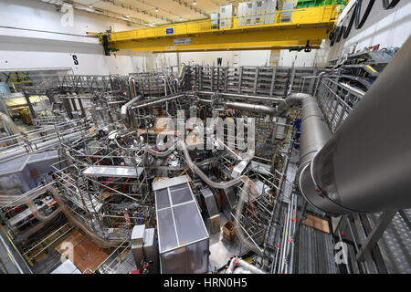 The workshop housing the experimental Wendelstein 7-X fusion reactor in ...