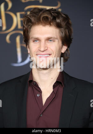 Keegan Allen at the Premiere Of Disney's 'Beauty And The Beast' held at ...