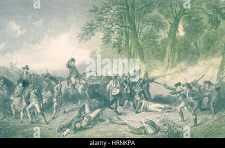 French and Indian War, Braddock's Defeat, 1755 Stock Photo: 135088242 ...