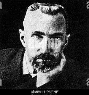 Photograph of Pierre Curie (1859-1906) a French physicist, a pioneer in ...