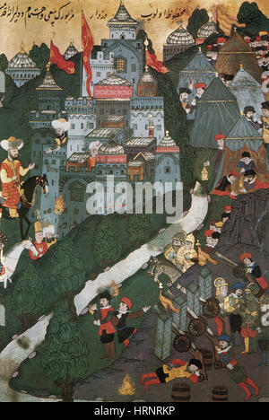 Ottoman Wars,Battle of Nicopolis,1396 Stock Photo - Alamy