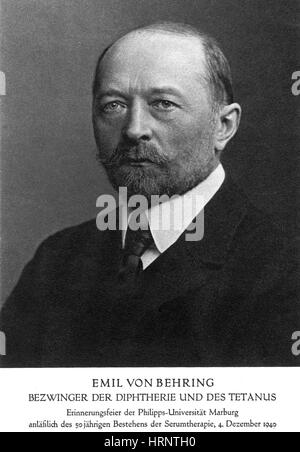 EMIL ADOLF VON BEHRING German bacteriologist who won Nobel prize for ...