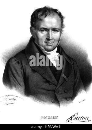 Simeon Denis Poisson, French Physicist Stock Photo - Alamy