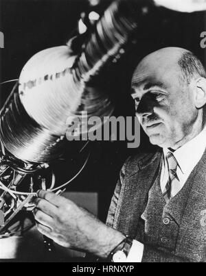 Robert Goddard, an American inventor of the first liquid-fueled Stock ...
