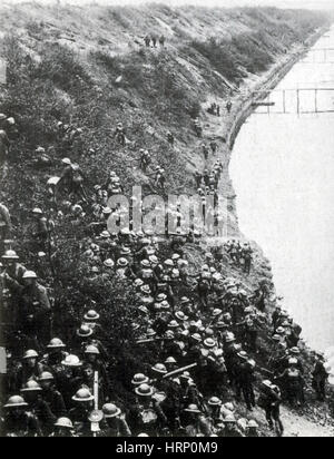 WWI, Battle of St. Quentin Canal, 1918 Stock Photo - Alamy