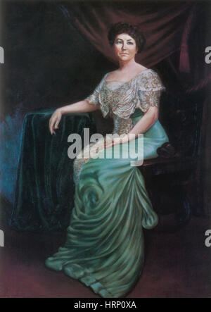 Woodrow Wilson with his first wife Ellen Louise Axson 1860-1914 and ...