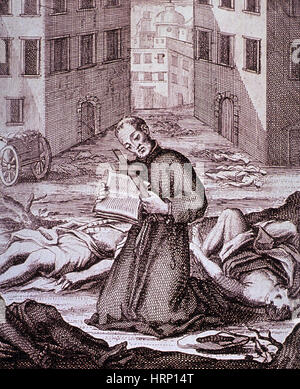 Great Plague of Milan, Priest Memorial Stock Photo - Alamy