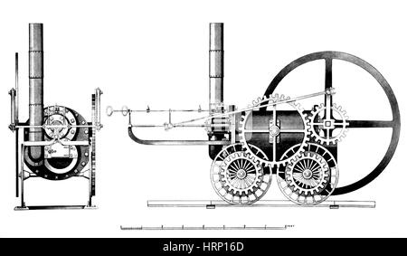 Trevithick Steam Carriage, 1802 Stock Photo - Alamy