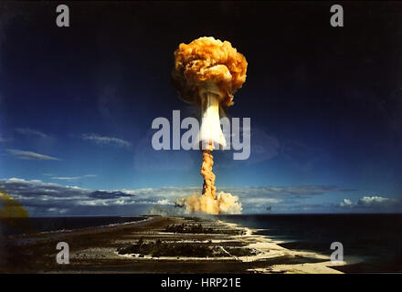 French Nuclear Test LICORNE, 1970 Stock Photo - Alamy