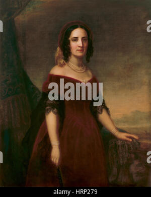 First Lady Sarah Childress Polk, wife of President James K. Polk Stock ...