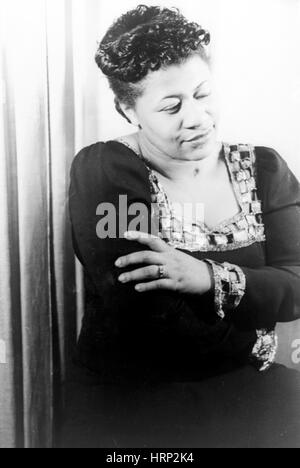 The African-American singer Ella Fitzgerald at a concert Stock Photo ...