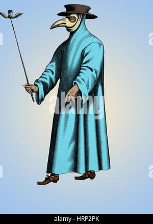 Plague Doctor, Doctor Schnabel of Rome, 1656, doctor with a beak mask ...