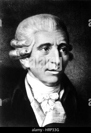 This portrait of Joseph Haydn, the famous classical composer, showcases ...