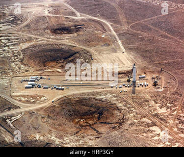 Nevada Test Site Atom Bomb Craters Stock Photo - Alamy