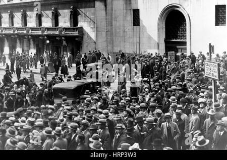1920s USA The Wall Street Crash Magazine Plate Stock Photo - Alamy