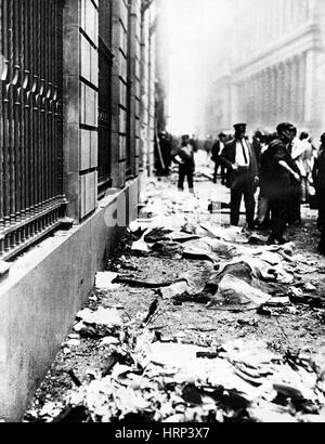 NYC, Wall Street Bombing, 1920 Stock Photo - Alamy