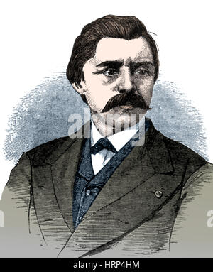 David Edward Hughes, Welsh-American Inventor Stock Photo - Alamy