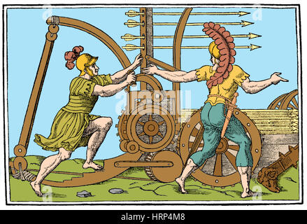 Springald, Ancient Roman Warfare Stock Photo: 135094832 - Alamy