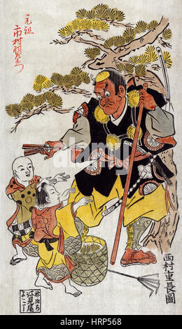 Benkei, Japanese Warrior Monk, 12th Century Stock Photo - Alamy