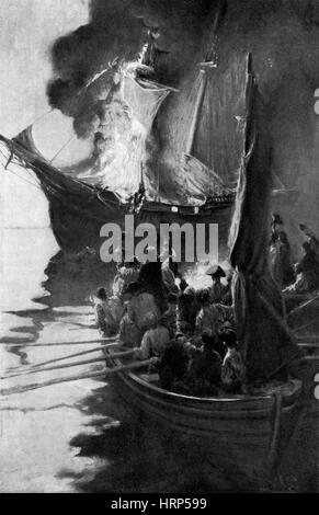 Gaspee Affair, 1772 Stock Photo - Alamy