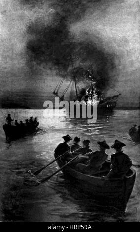 Gaspee Affair, 1772 Stock Photo - Alamy