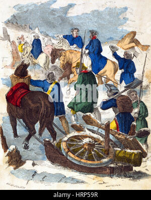 Knox Expedition, Noble Train of Artillery, 1775 Stock Photo - Alamy