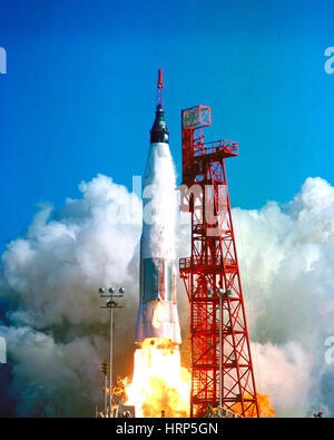 NASA Mercury Atlas friendship 7 rocket visitor center Kennedy Space ...