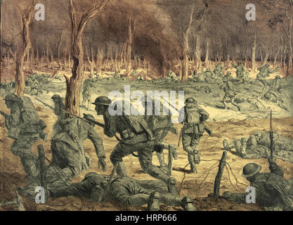 Argonne Forest WW1 Meuse-Argonne Battlefield site, France. March 2014 ...