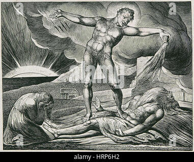William Blake's "Satan Smiting Job with Boils Stock Photo - Alamy