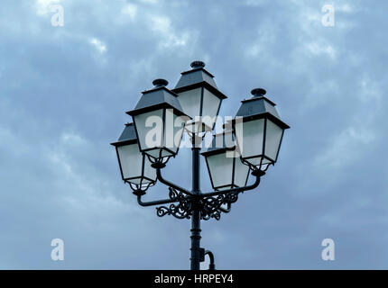 An Old Bent Lamp Post Stock Photo - Alamy