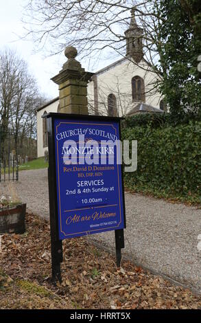Exterior of Monzie Kirk Perthshire Scotland March 2017 Stock Photo - Alamy