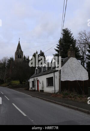 Gilmerton street scene Perthshire Scotland March 2017 Stock Photo - Alamy
