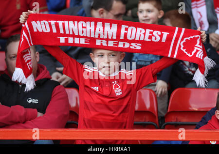 Young Nottingham Forest fan during the Premier League 2024/25 match ...