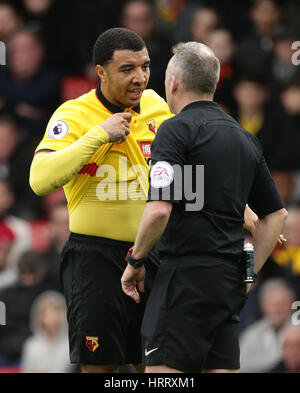 Match referee Jonathan Moss talks to Wolverhampton Wanderers' Danny ...