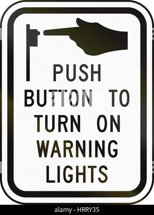 United States MUTCD crosswalk road sign - Yield to pedestrians Stock ...