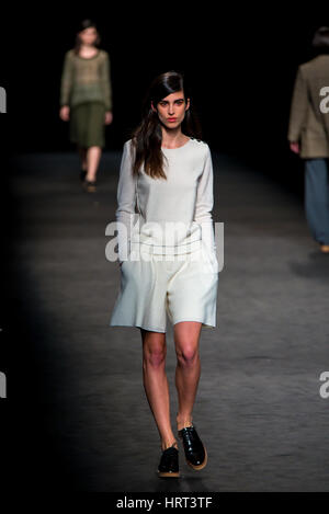 BARCELONA - FEB 5: Jude (model) walks the runway for the Who collection ...
