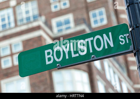 Boston's Street Signs Stock Photo - Alamy
