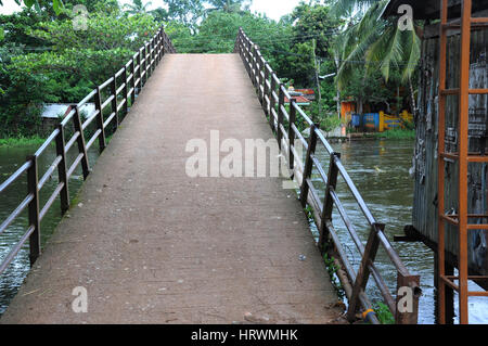 Bridge over the backwaters, Kerala, South India Stock Photo - Alamy