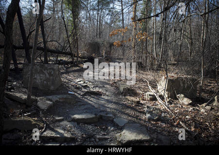March 4, 2017 - Summerville, GA - Crumbled remains of 'Corpsewood Manor ...