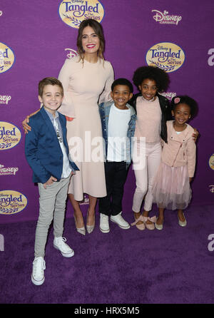 Parker Bates, Mandy Moore and Lonnie Chavis attending the Disney ...