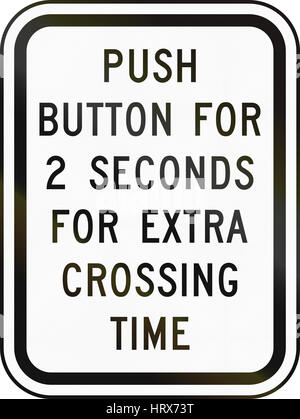 United States MUTCD crosswalk road sign - Yield to pedestrians Stock ...