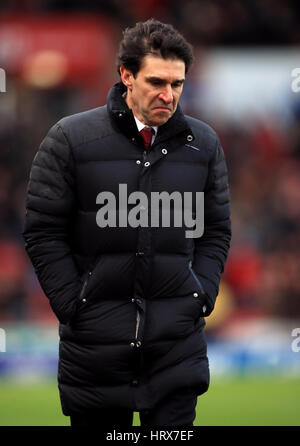 Middlesbrough manager Aitor Karanka after the Premier League match at ...